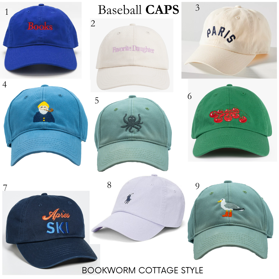 How to Style Baseball Caps – Bookworm Cottage Style