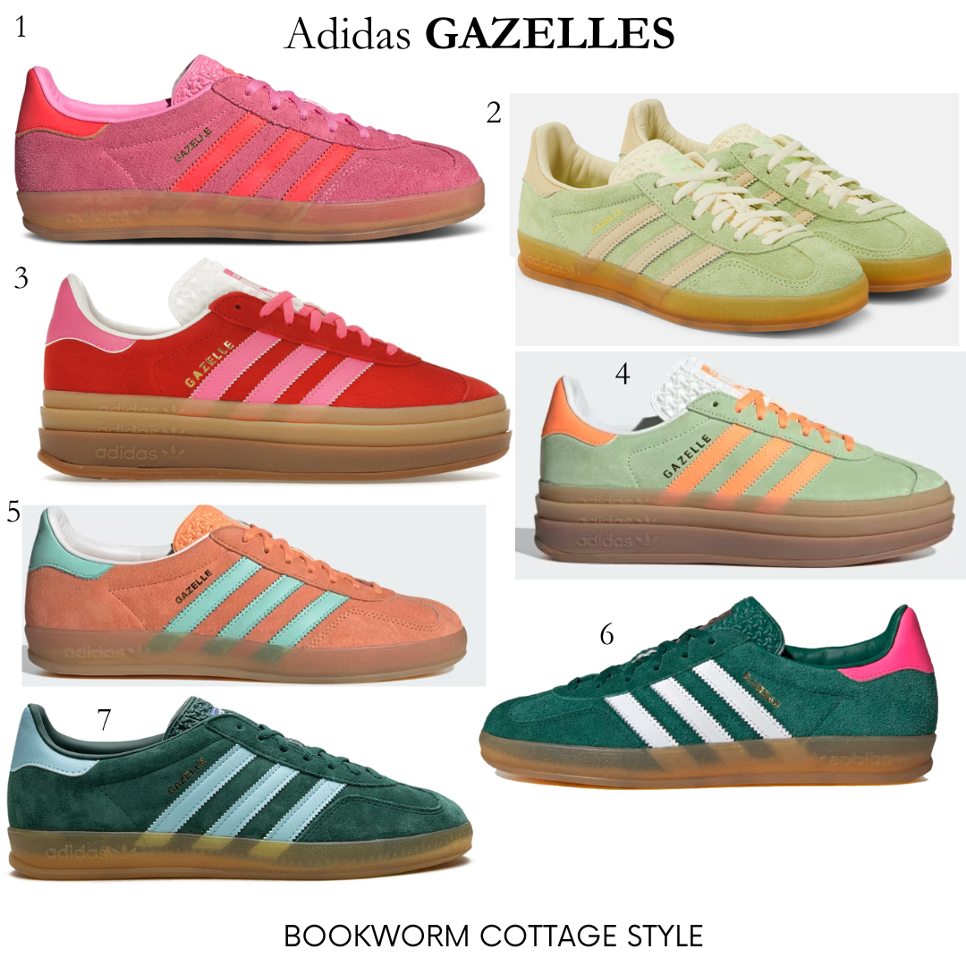 How to Style Adidas Gazelle Sneakers – Bookworm Cottage Style